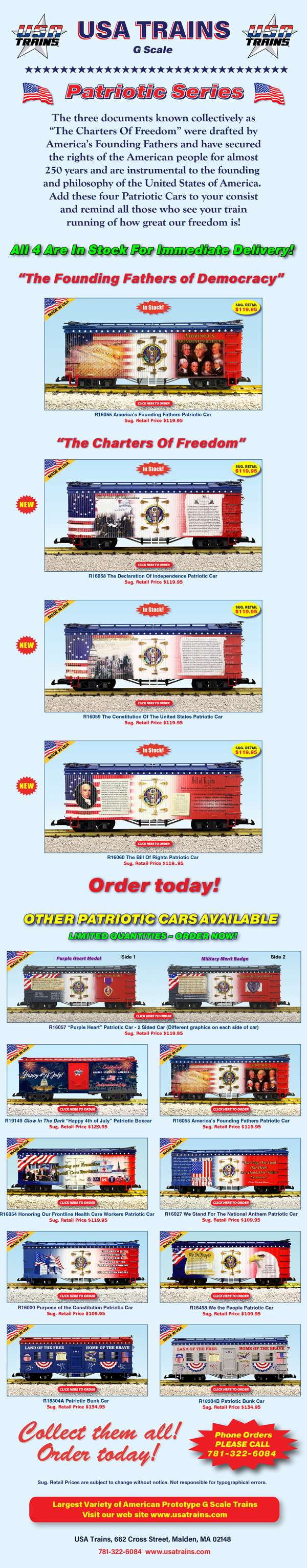 New USA Trains New Arrivals
